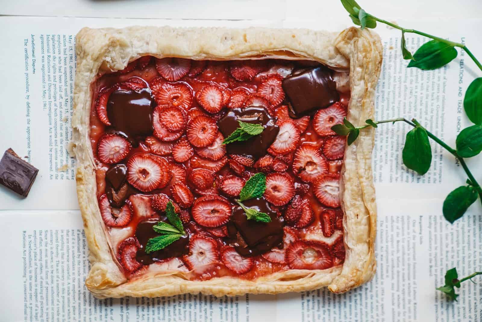 Rustic Strawberry Chocolate Tart | IMPACT Magazine