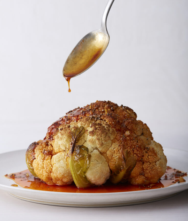 Charred Whole Cauliflower with Mustard Seeds | IMPACT Magazine